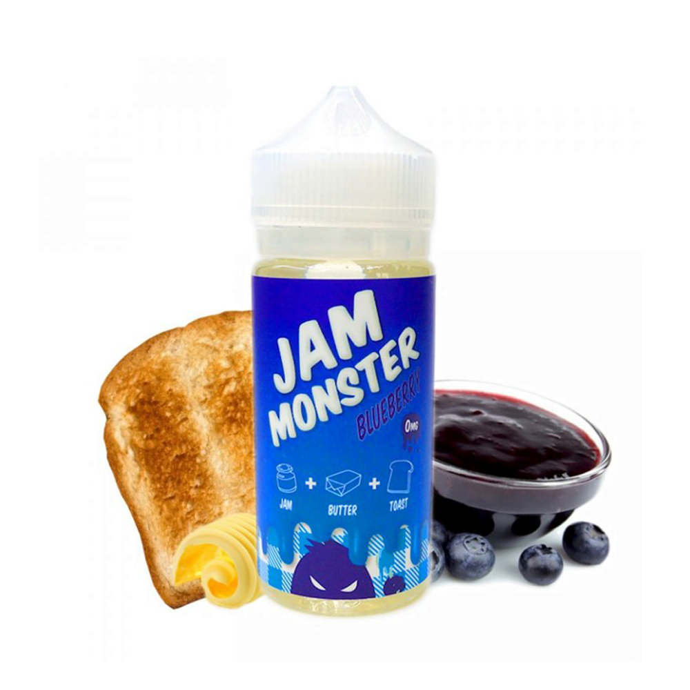 JAM MONSTER BLUEBERRY E-LIQUID | Elegant Vape Store